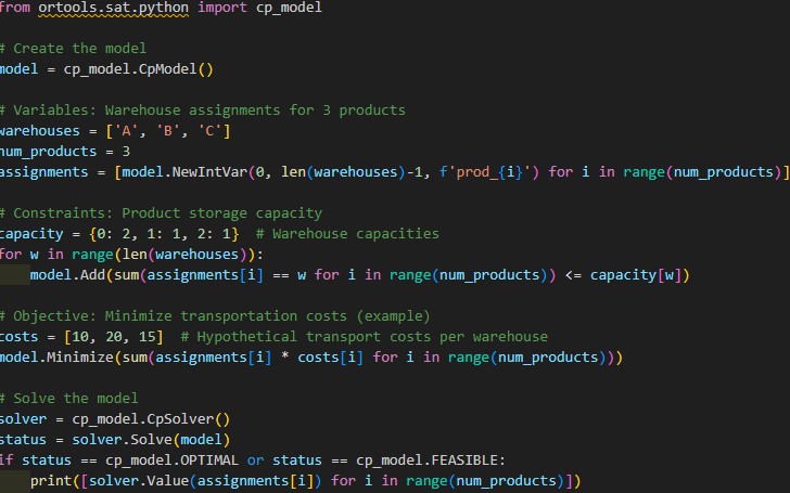 Optimize the Supply Chain AI-Driven Constraint Programming