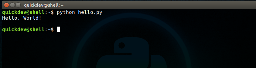 Running Your First Python Script