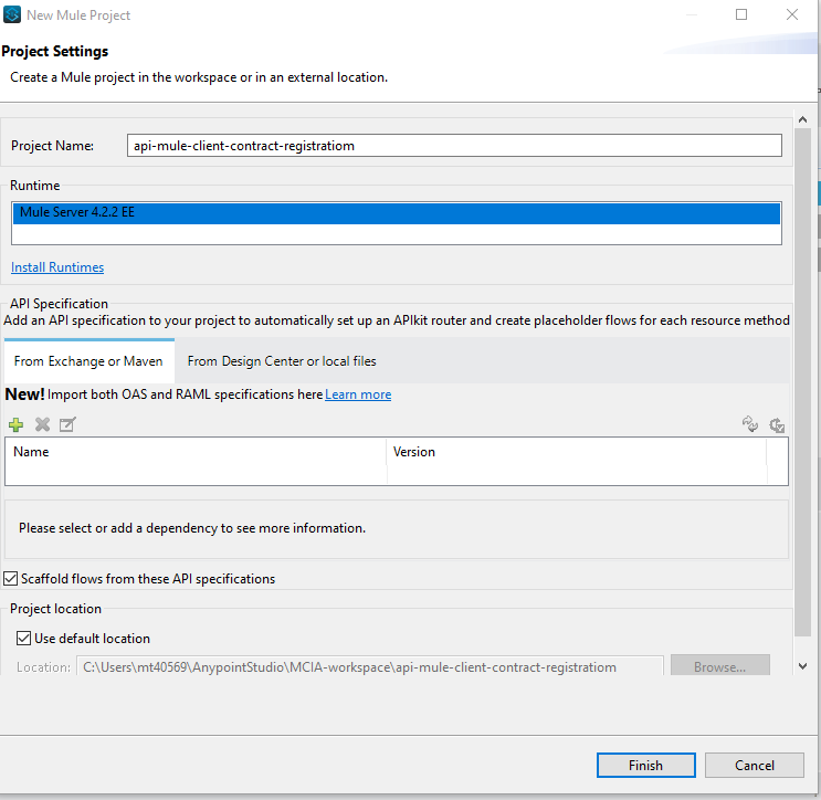 Web UI to Create Client App and Contract to Access an API in API Manager (Mule 4)