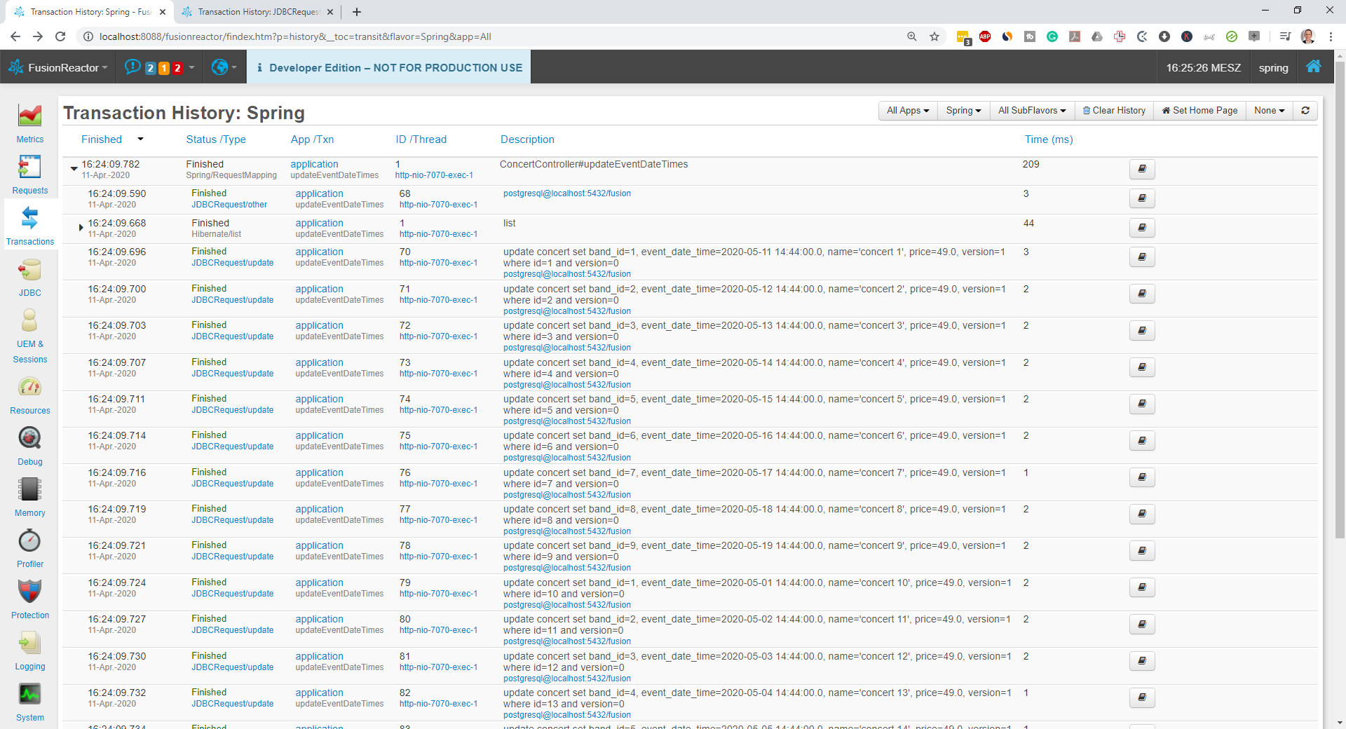 Finding And Fixing Spring Data Jpa Performance Issues With Fusionreactor