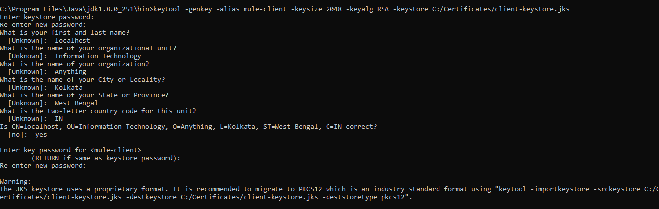 Implementing One and Two Way SSL (Mutual Authentication) for MuleSoft Application