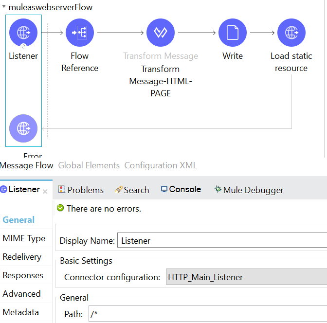 Website Hosting with MuleSoft API
