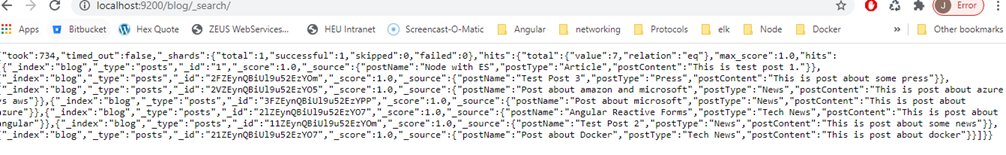 Working With Documents Using Elastic-Search and Node