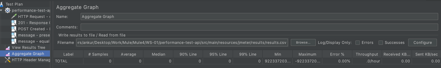 Analyse Mule4 API Performance — Using JMeter and Google Apps Script