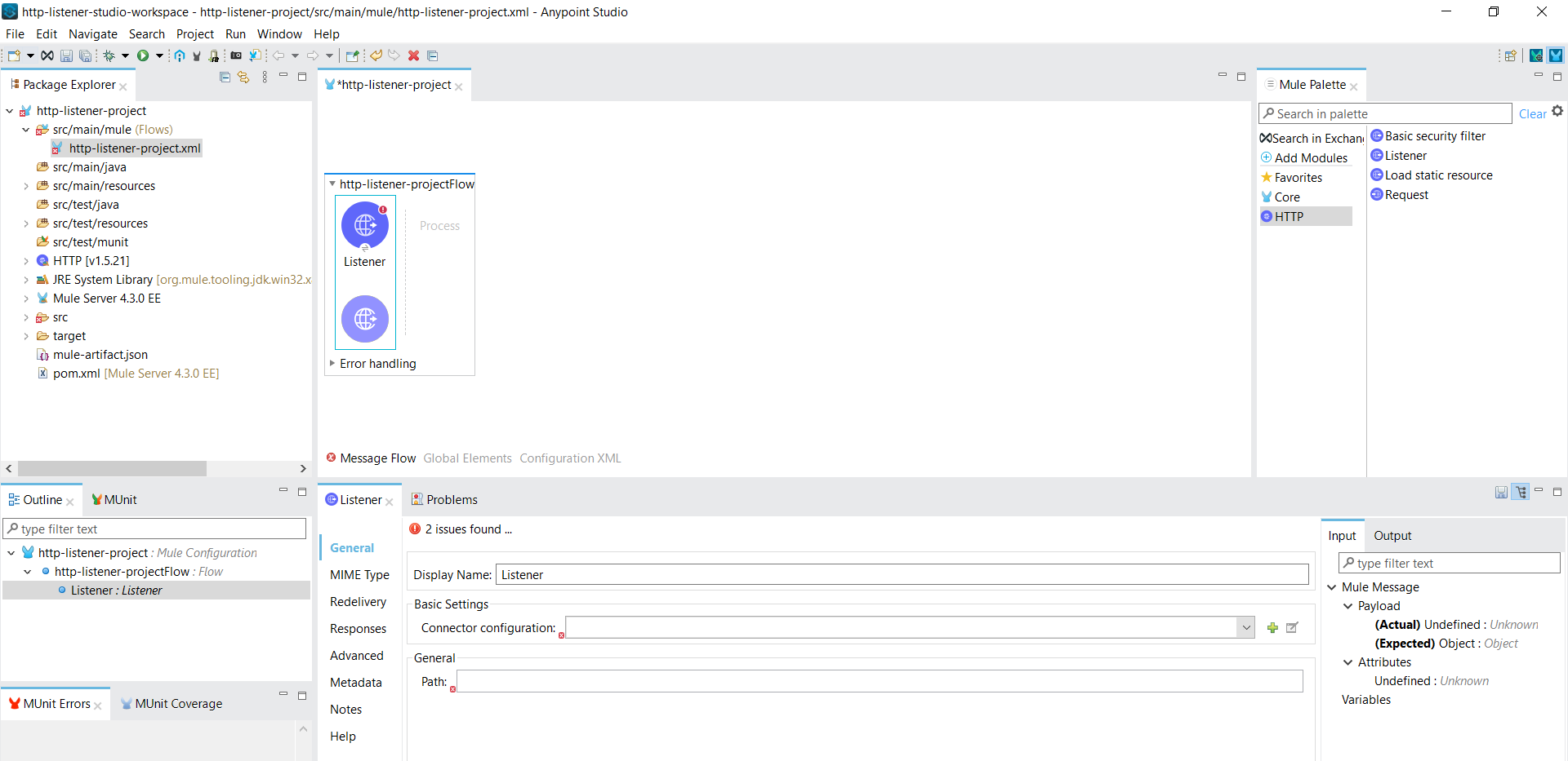 Mule 4 HTTP Connector — Listener Configuration Explained