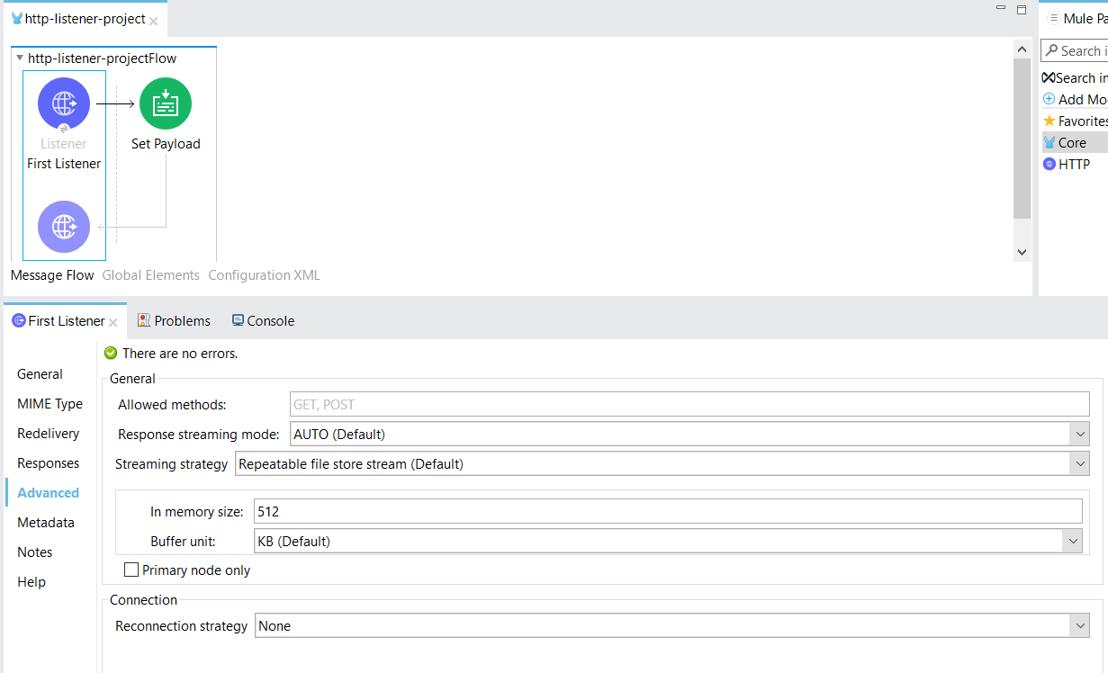 Mule 4 HTTP Connector — Listener Configuration Explained