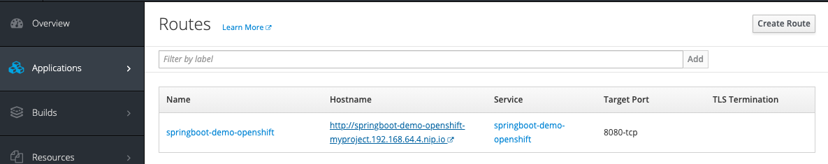 Running Springboot Application On Openshift 5636