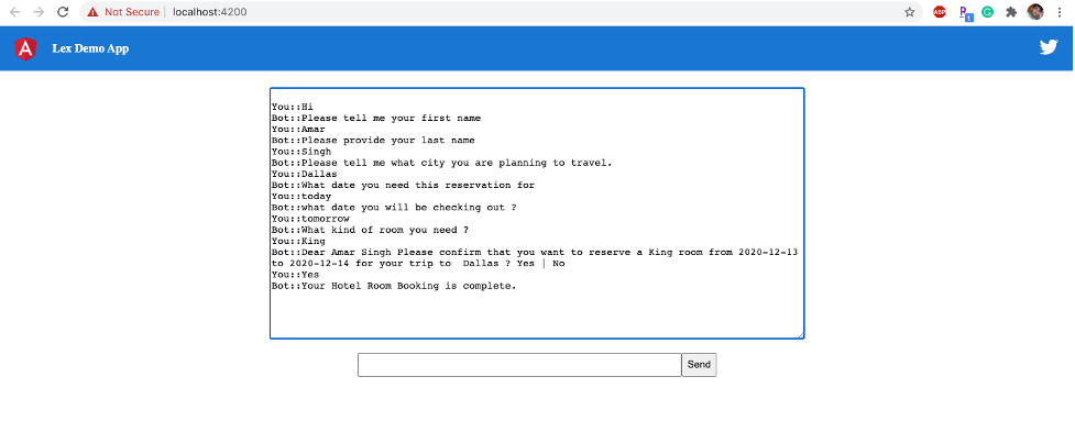 Building an Angular Bot With AWS Lex - DZone AI