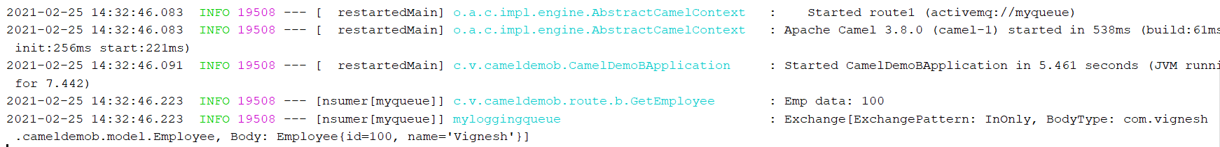 Apache Camel Integration With ActiveMQ