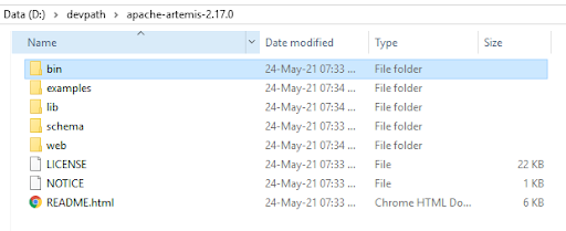 Setup ActiveMQ Artemis on Windows