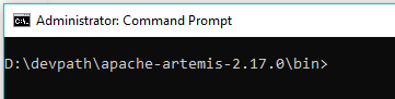 Setup ActiveMQ Artemis on Windows