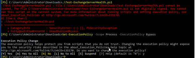 Checking DAG Health Status for Exchange Servers