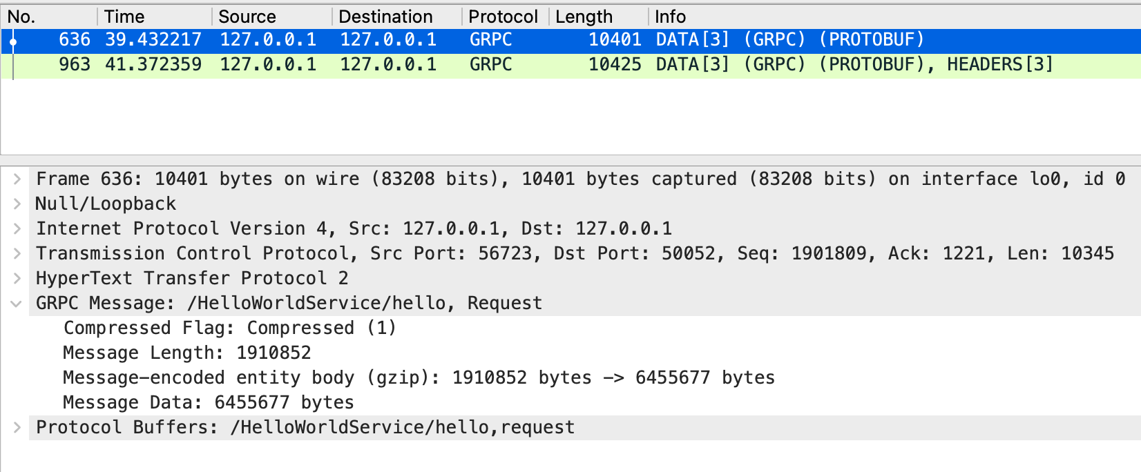gRPC Compression Support in Go, Java, and Ballerina
