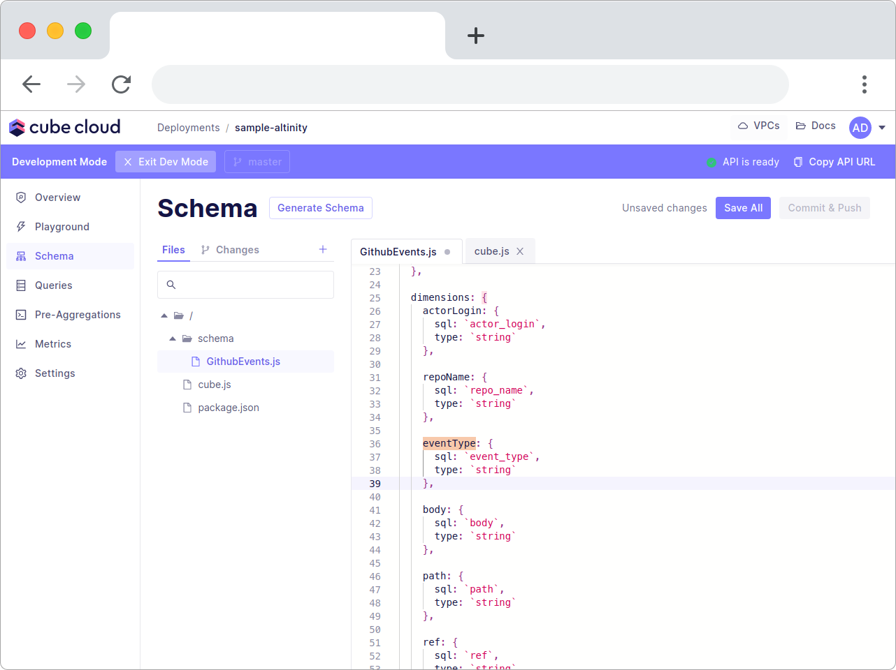 ClickHouse Visualization with Altinity and Cube