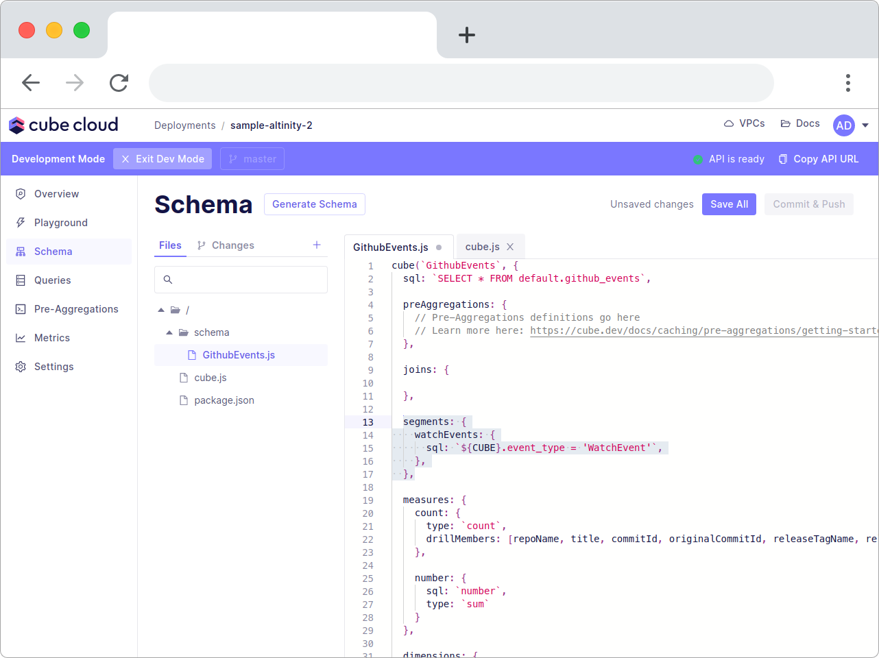 ClickHouse Visualization with Altinity and Cube