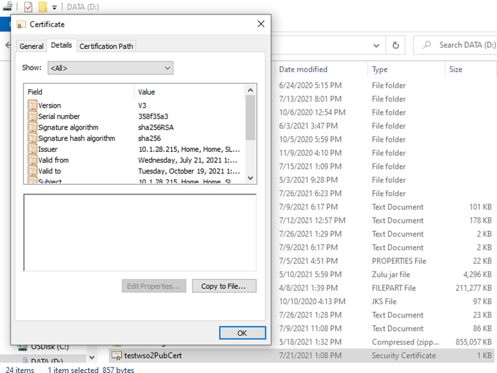 WSO2 API-M 3.2.0: Creation of a New KeyStore With a New Self-Signed Certificate and CN