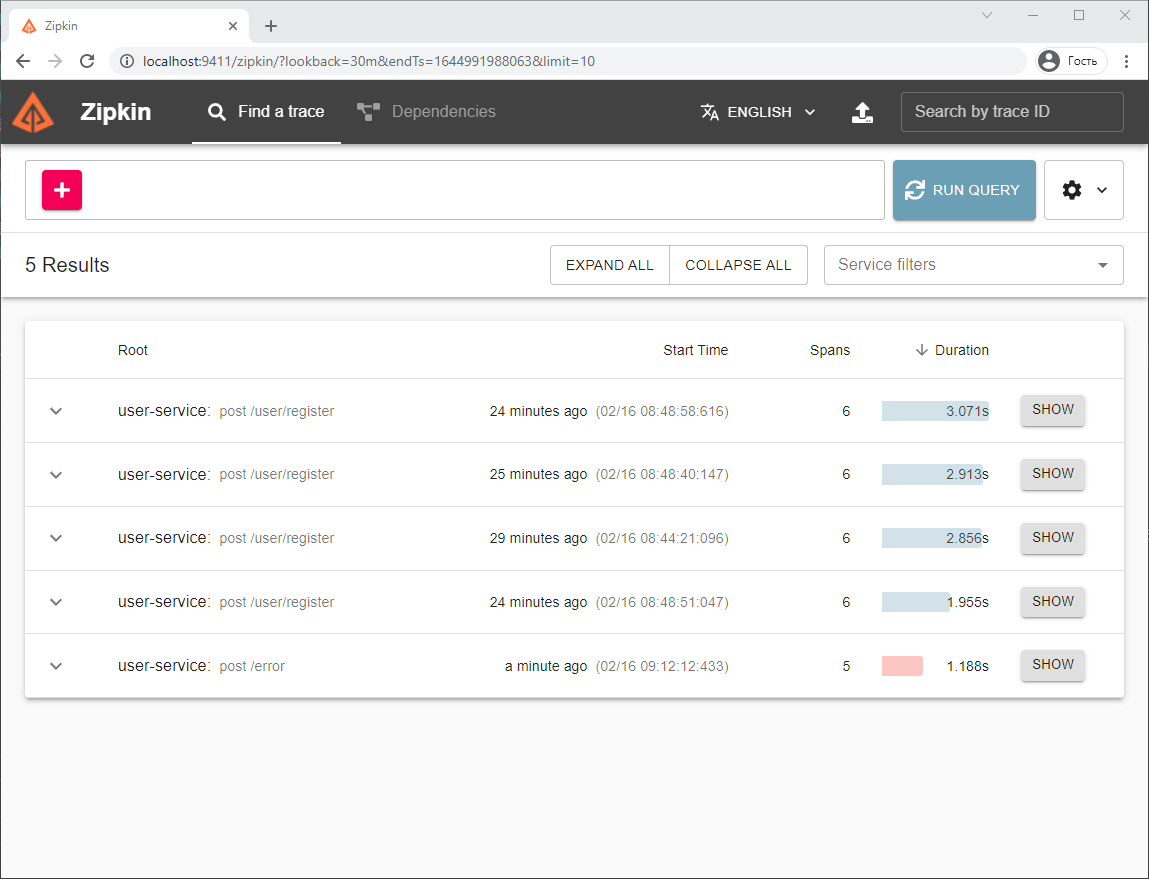 Distributed Tracing System: Spring Cloud Sleuth
