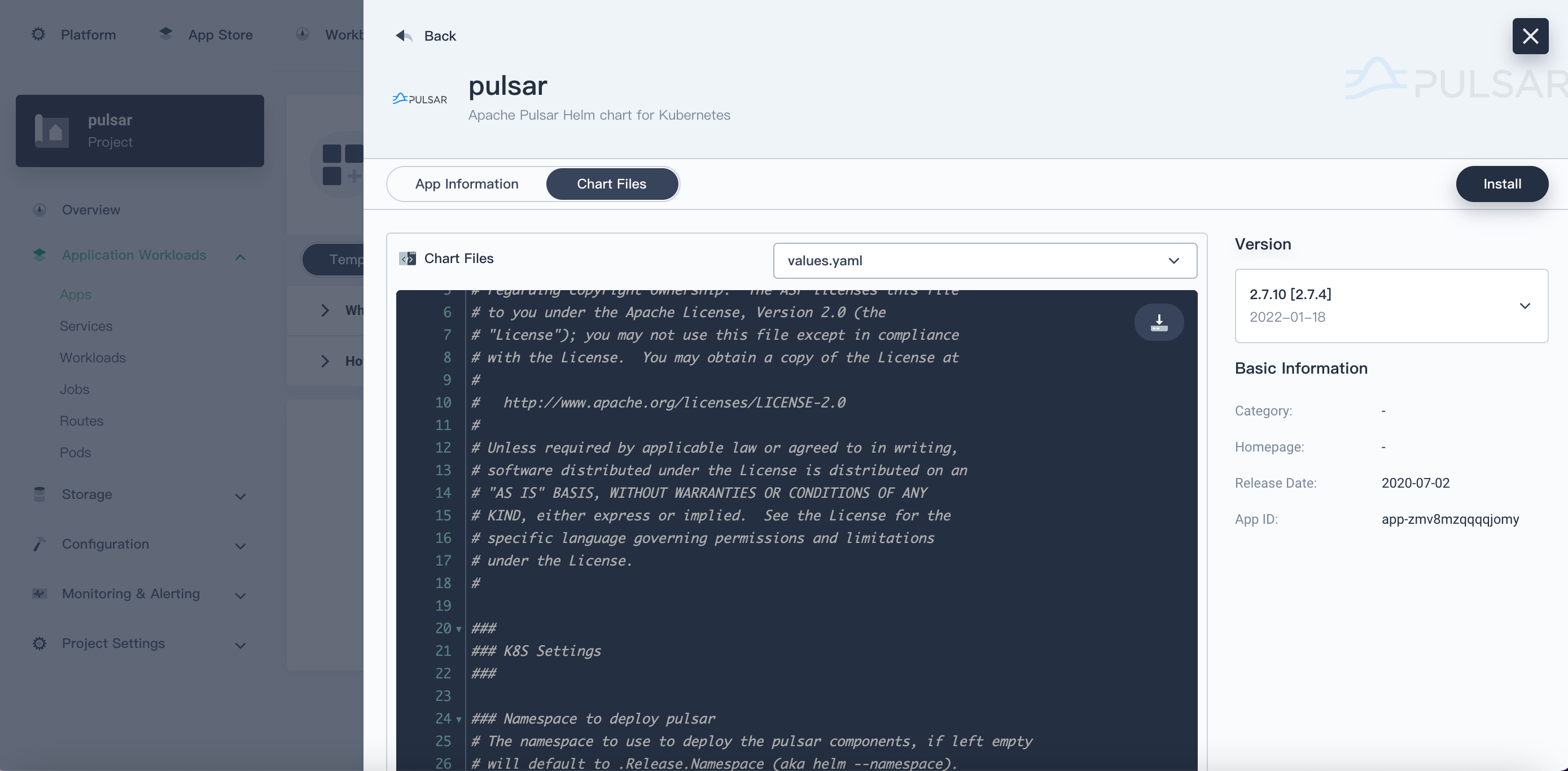 Install Distributed Messaging And Streaming Platform 9156