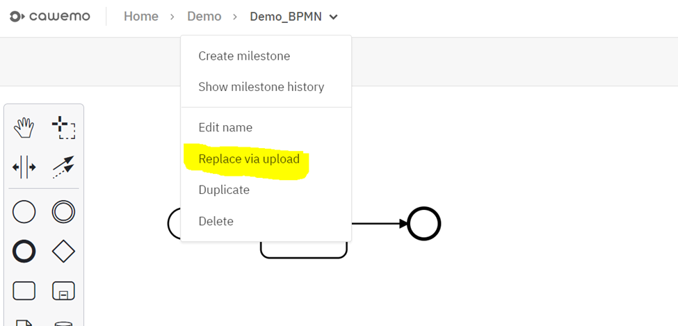 BPMN Workflows Version Management: Camunda Cawemo