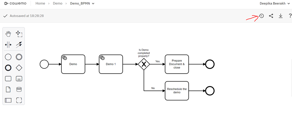 BPMN Workflows Version Management: Camunda Cawemo