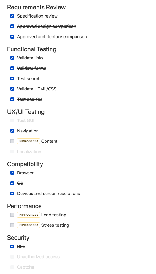 Types of QA Checklists in Software Development