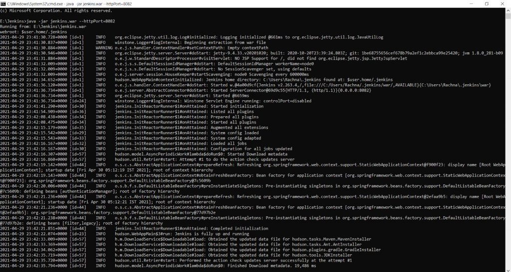 Java Jar Jenkins.war Command at Will Mcguirk blog