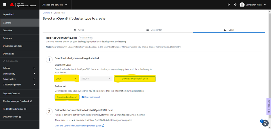 OpenShift Container Platform 4.11 Cluster Setup