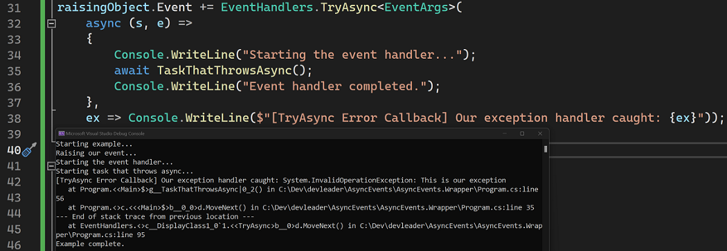 A Simple Safety Net for Async EventHandlers