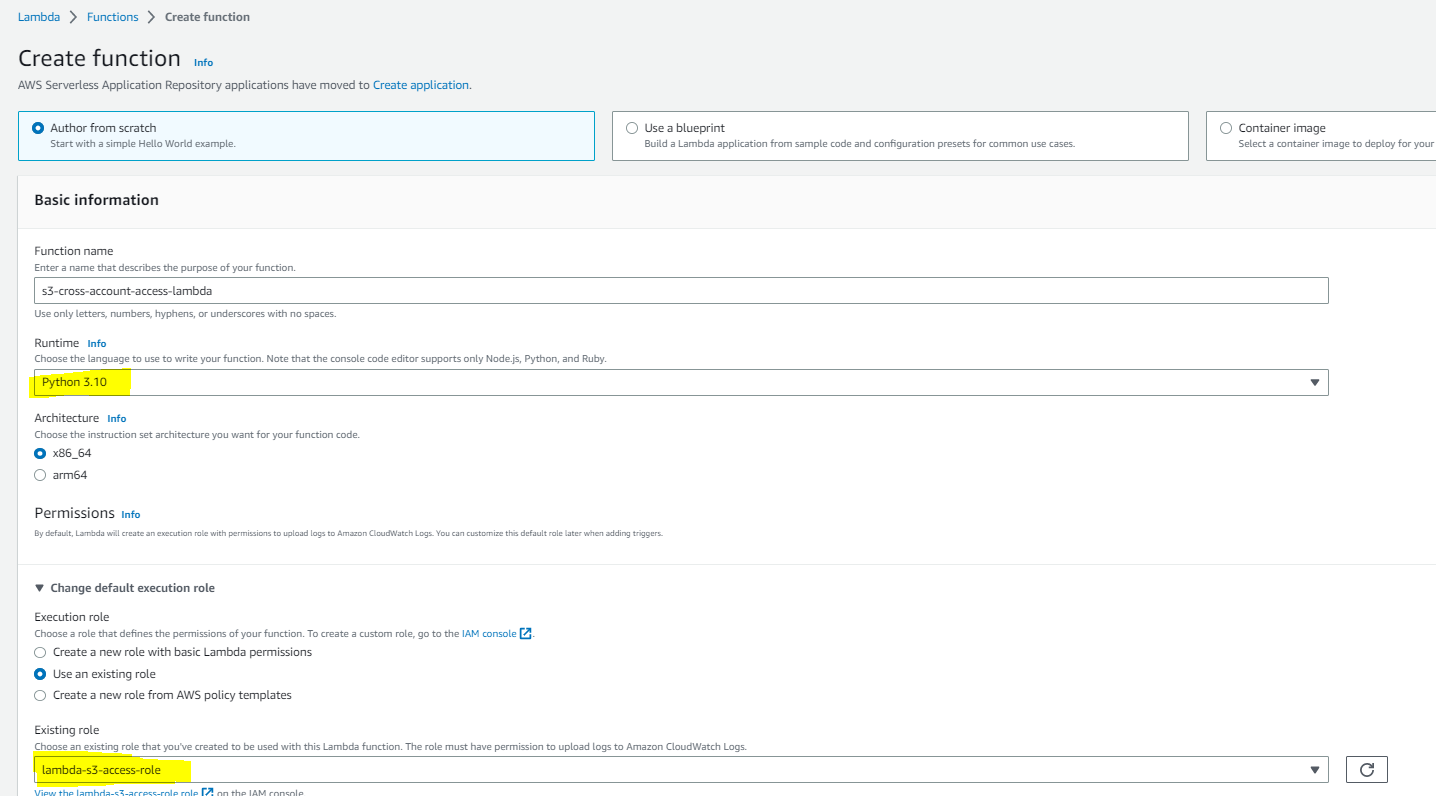 Aws Cross Account S3 Access Through Lambda Functions