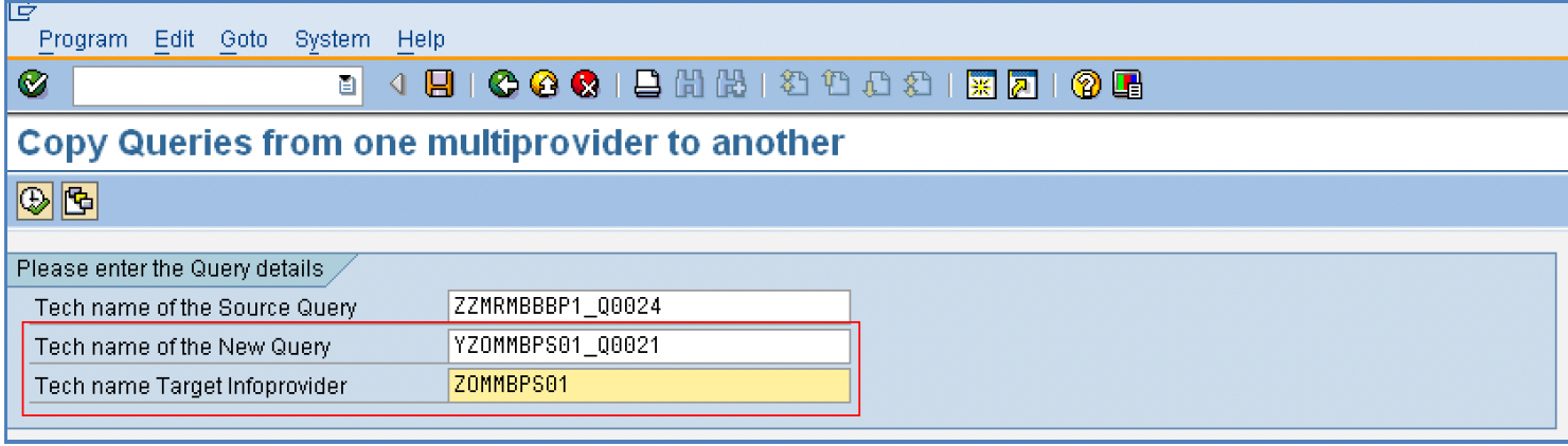 Program To Force Copy SAP Bex Queries