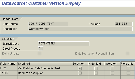 Enable Hidden Fields of SAP BW DataSource