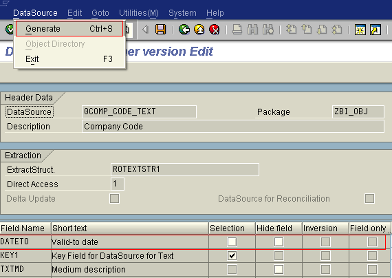 Enable Hidden Fields of SAP BW DataSource