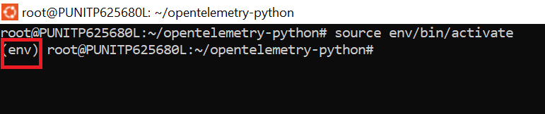 Python OpenTelemetry Project Setup on Windows