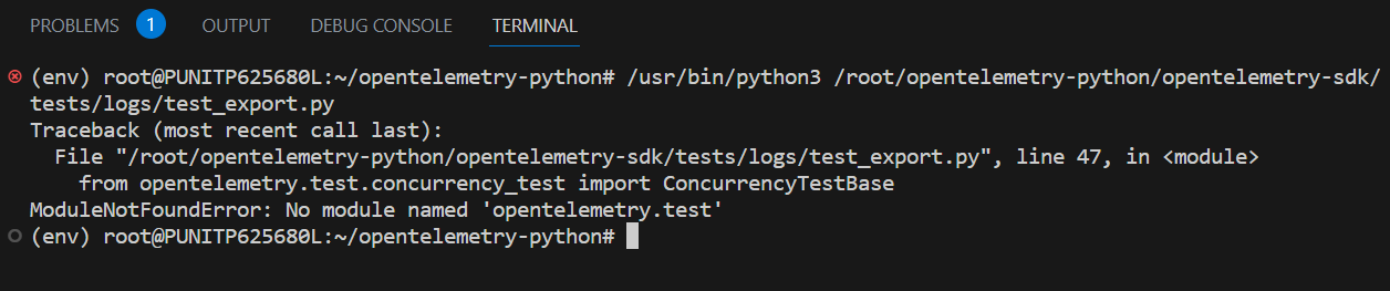 Python OpenTelemetry Project Setup on Windows