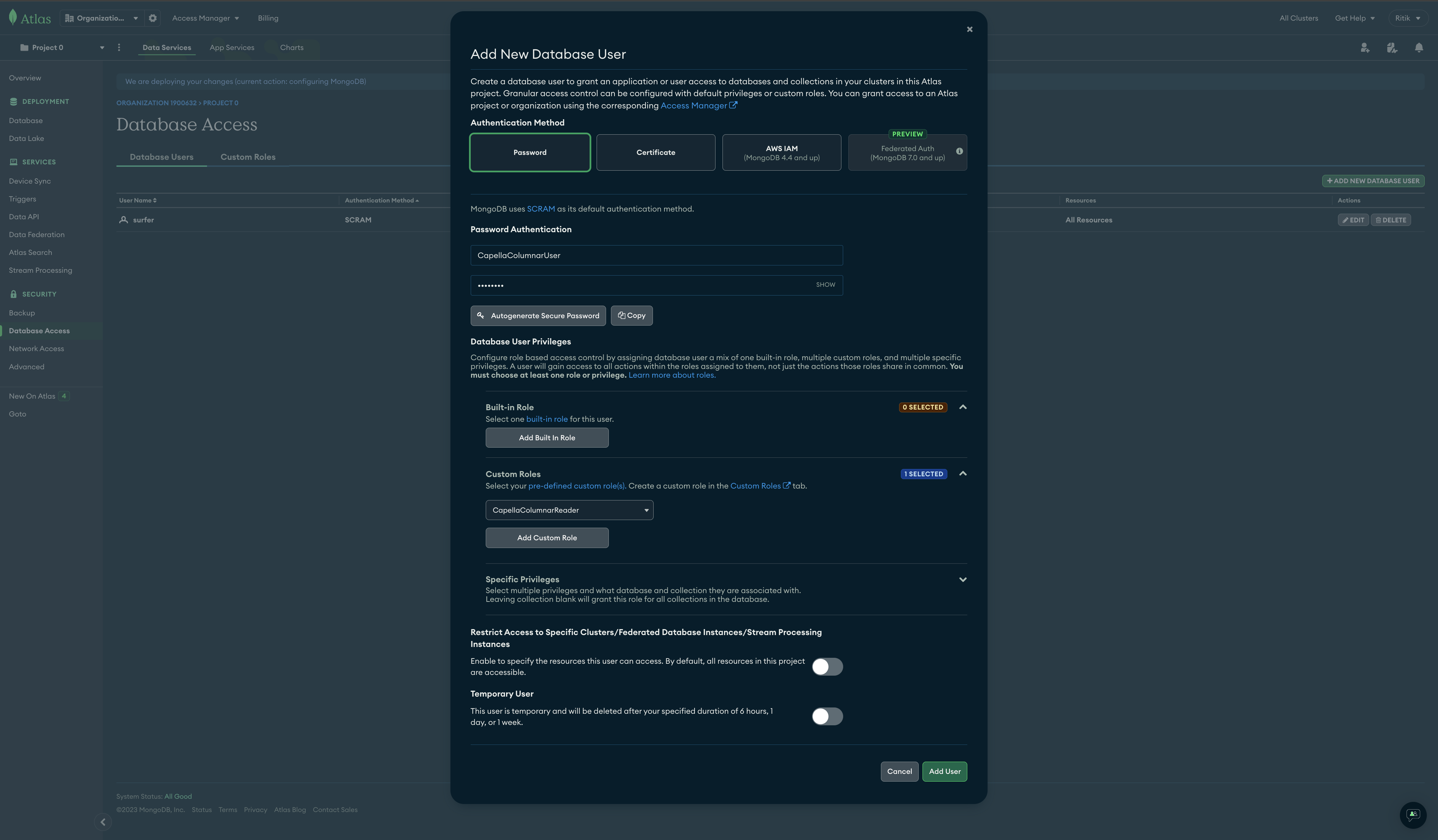 Ingesting Data From MongoDB to Capella Columnar