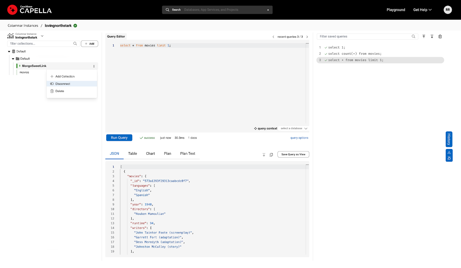 Ingesting Data From MongoDB to Capella Columnar