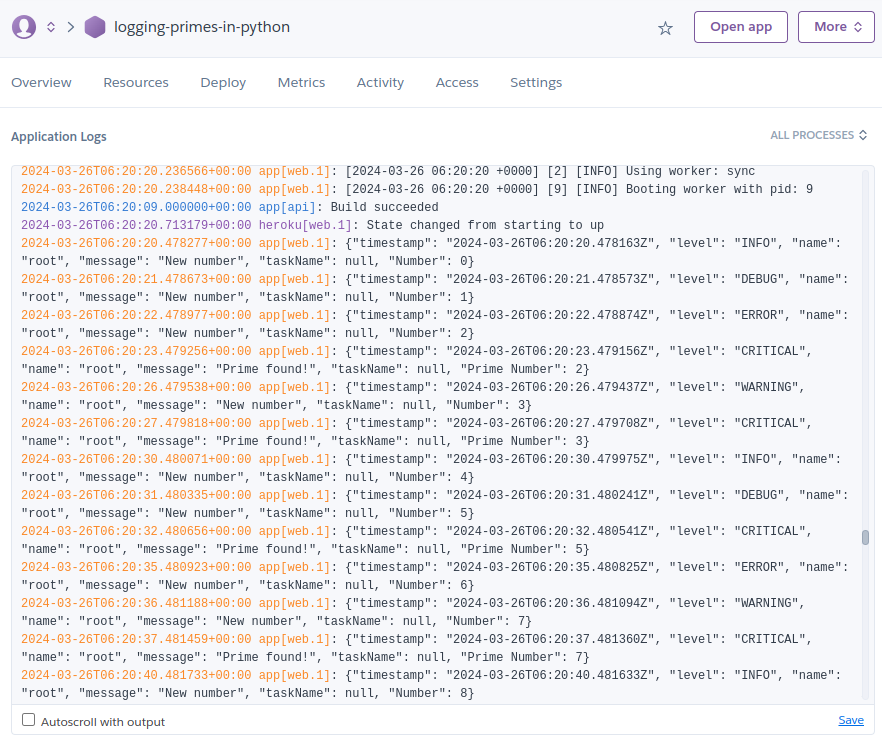 Working With Heroku Logplex 