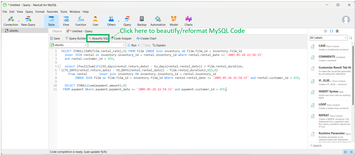 MySQL Formatter: How to Make Beautiful Code