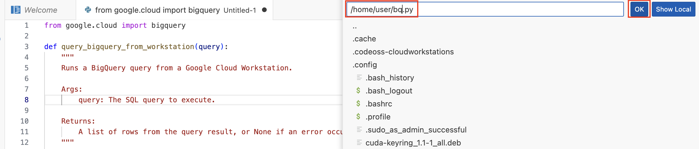 Start Coding with Google Cloud Workstations