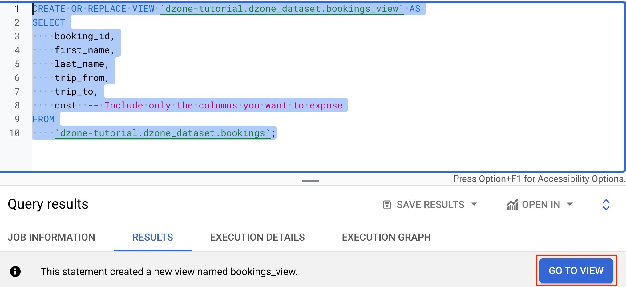 Controlling Access to Google BigQuery Data