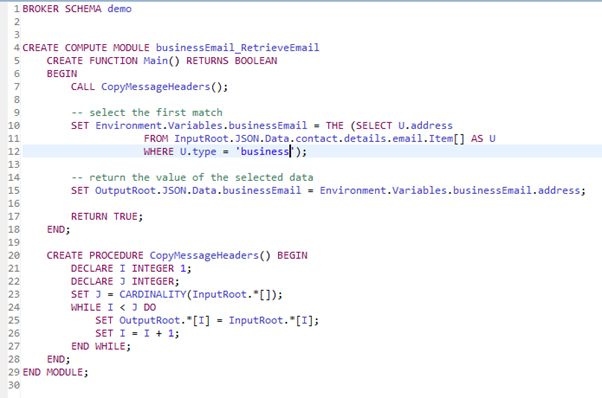 ESQL SELECT and ROW Functions in ACE