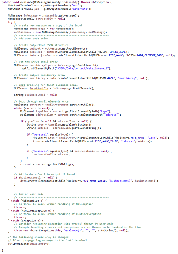 ESQL SELECT and ROW Functions in ACE