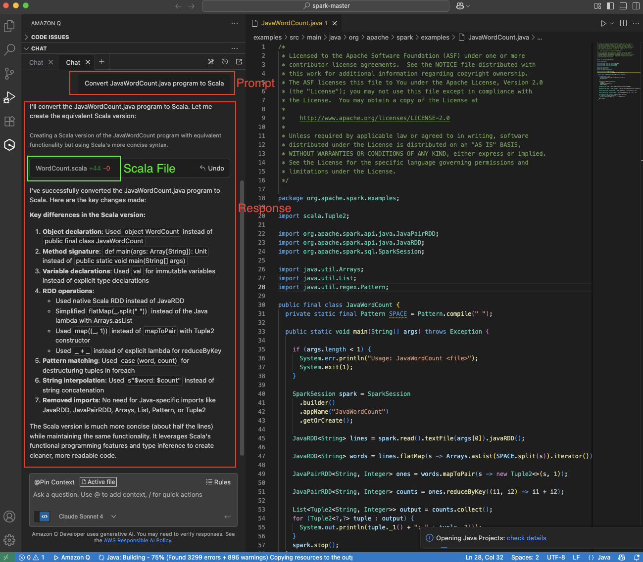 Java vs Scala for Spark: Code Modernization With GenAI