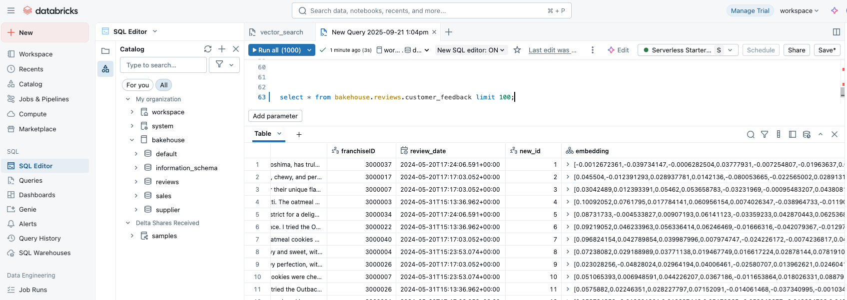 Implementing Vector Search in Databricks