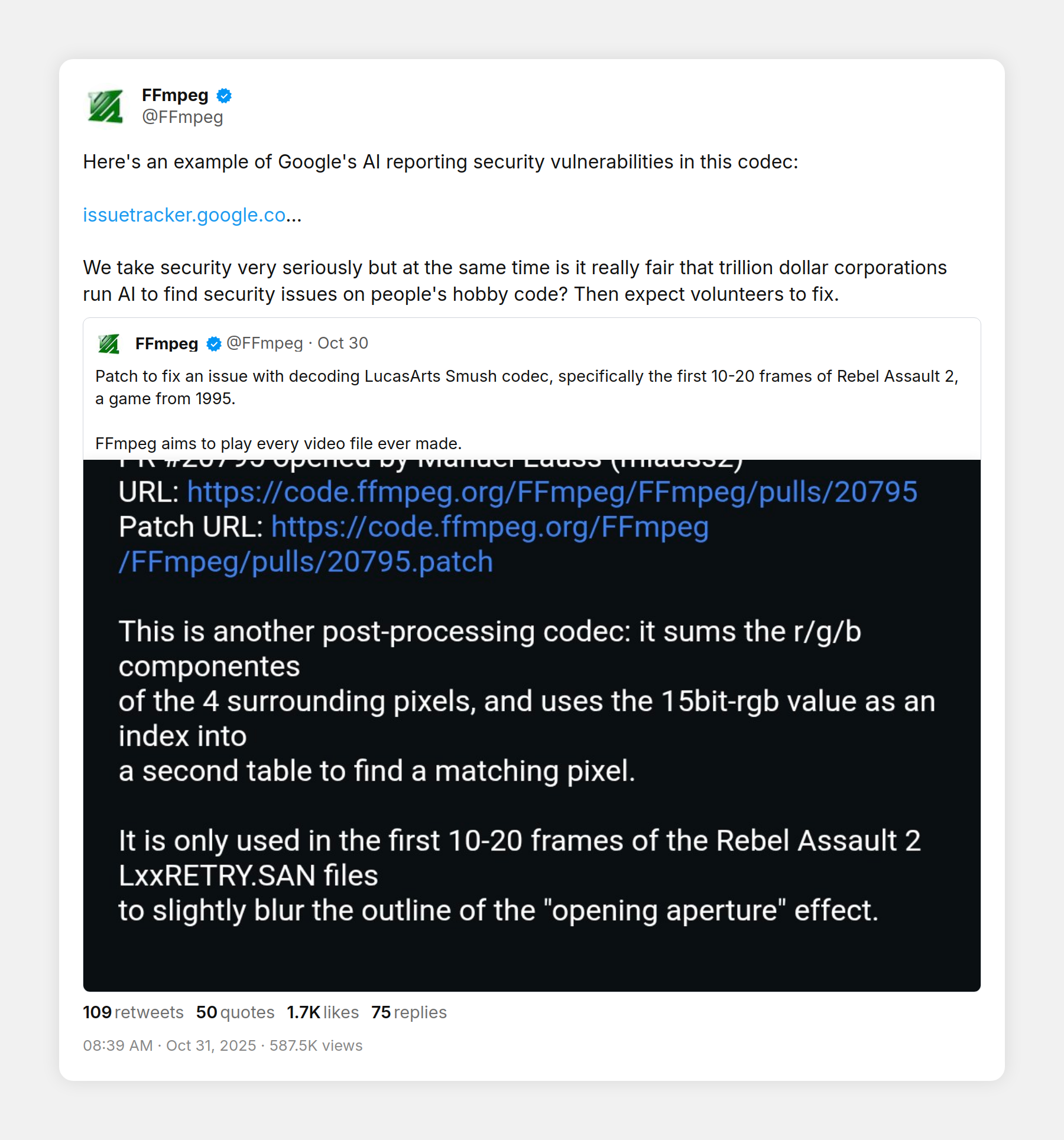 How Google Project Zero and FFmpeg Went Viral
