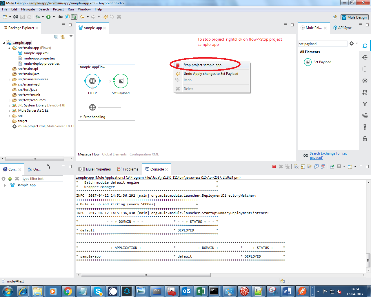 Creating a Mule ESB Sample Hello World Application
